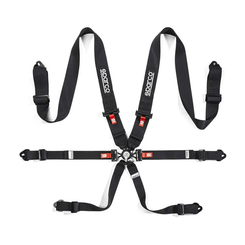 Sparco FIA H-3 Competition 6-Point Aluminum Racing Harness – Track Spec ...