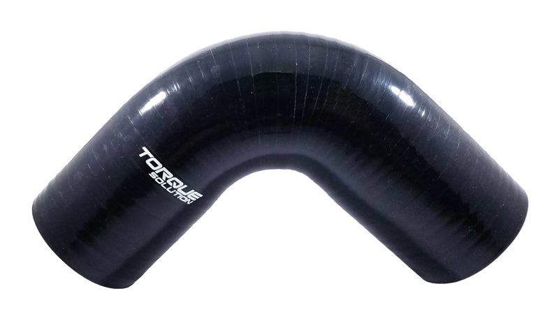 Torque Solution 90 Degree Silicone Hose Elbow: 2.5" Black Universal ...