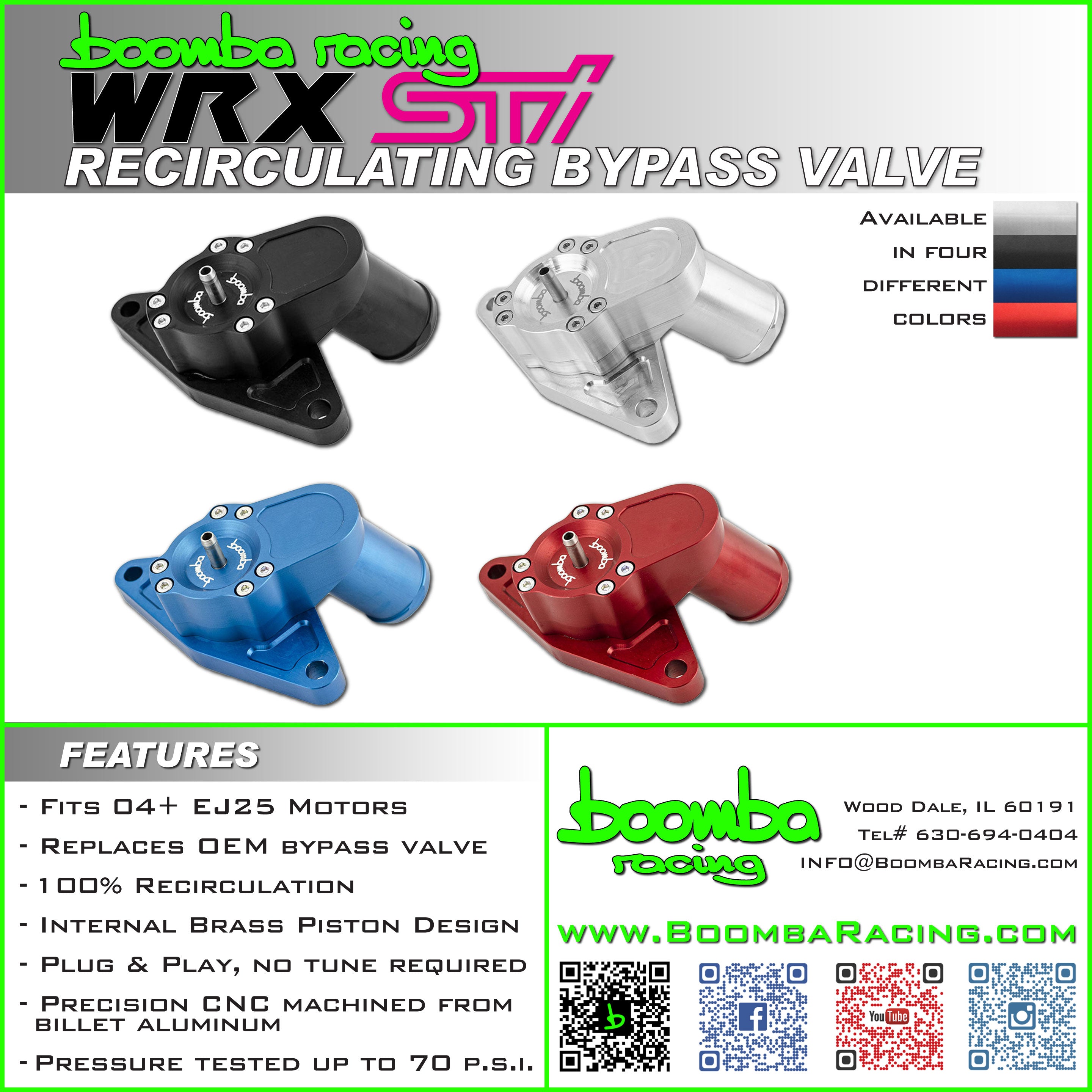 Boomba STI Recirculating Bypass Valve [BPV] – Track Spec Racing